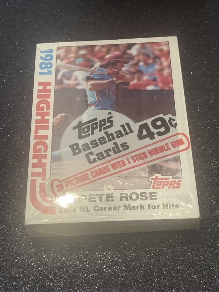 1981 Topps Cello Pack Super Tight Seal Pete Rose Top Card | eBay