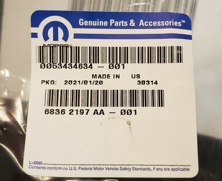 2019-2024 Ram 2500-5500 Heavy Duty Front License Plate Bracket, OEM ...