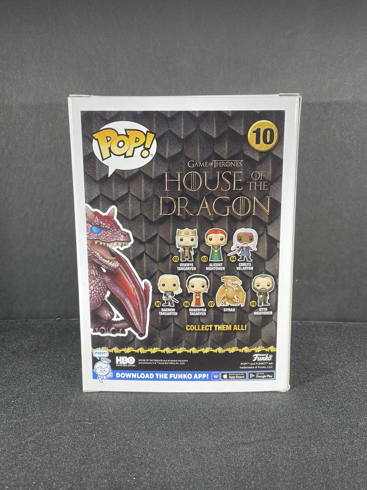 House of the Dragon Caraxes WB Metallic Exclusive Funko Pop Day of the ...