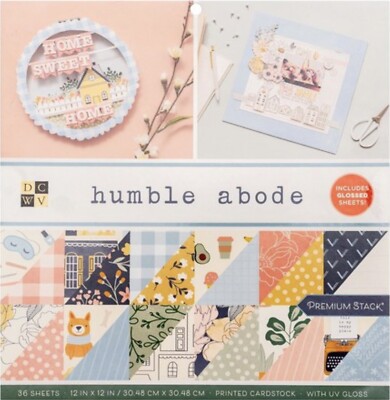 DCWV Paper Stack, 36 Sheets, 12x12”- Humble Abode | eBay
