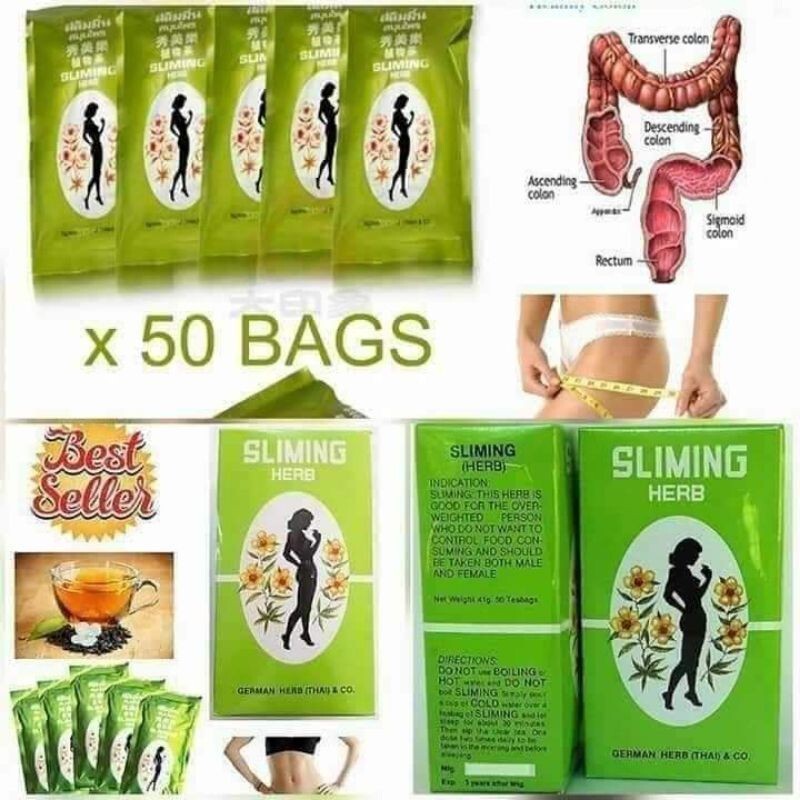 Sliming Herb German Natural Tea 10to50 bags Original Fast Slim Detox ...