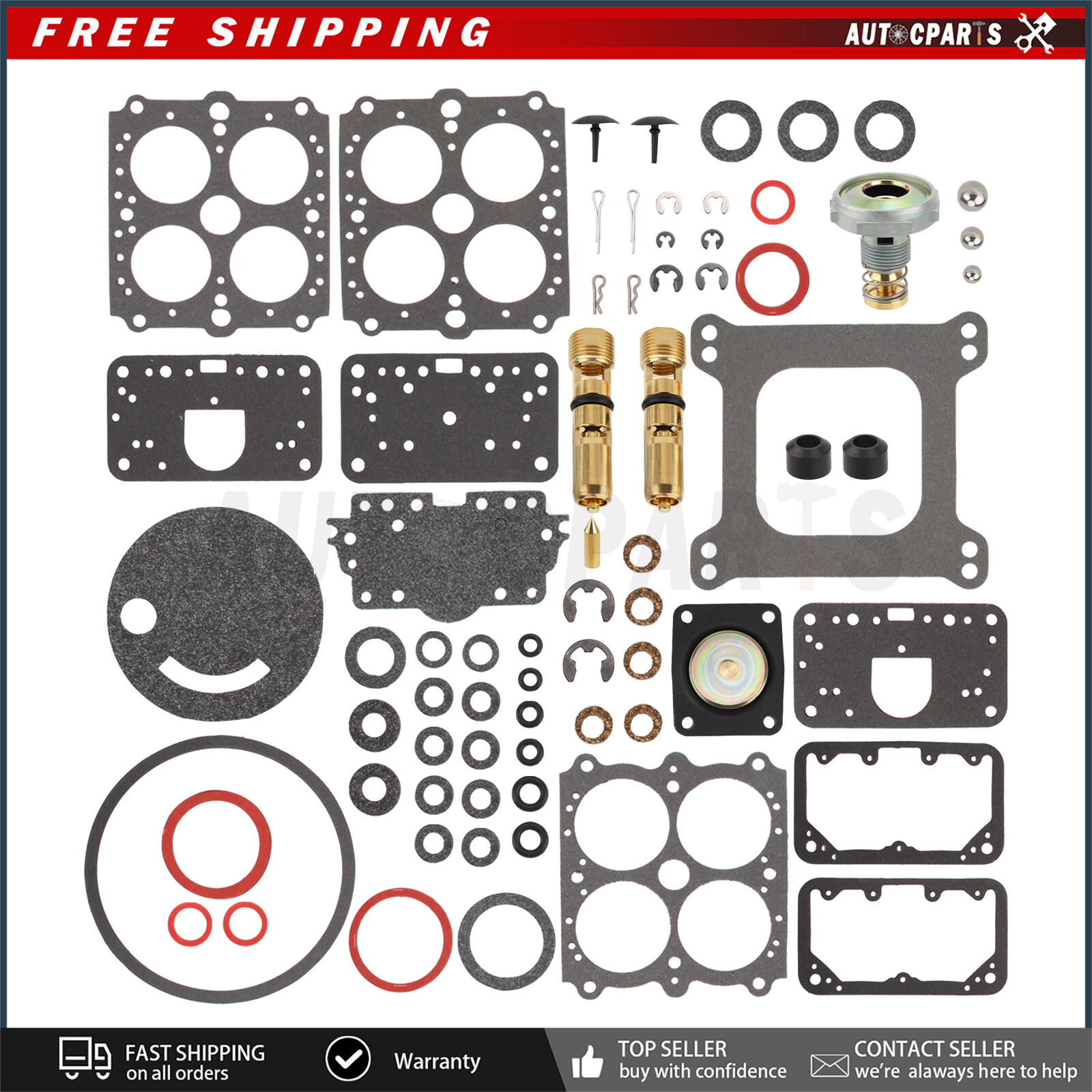 For Holley Carburetor Rebuilding Kit fits #1850,8007,9776,80457,80670 ...