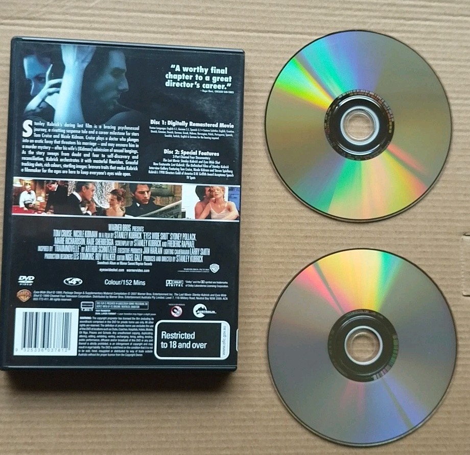 Eyes Wide Shut (1999) Region 4 DVD - Special Edition - Rated R - VGC ...