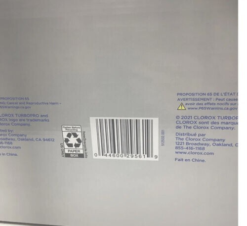 Clorox Turbo Pro Electrostatic Disinfectant Sprayer Cordless Hand Held ...