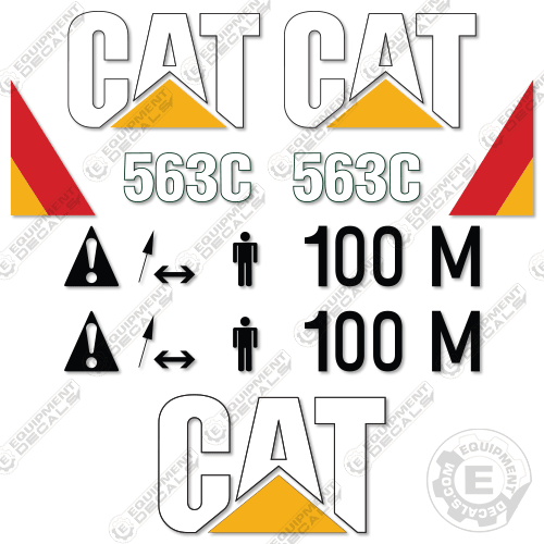 Fits Caterpillar 563C Decal Kit Compactor Decals | eBay