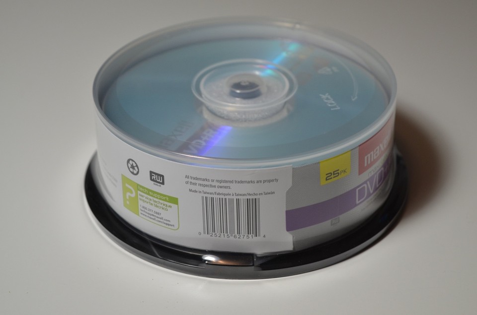 25 PK Maxell Maxdata DVD-R, 4.7 gb, 120 min, Write Once with 16X Write ...