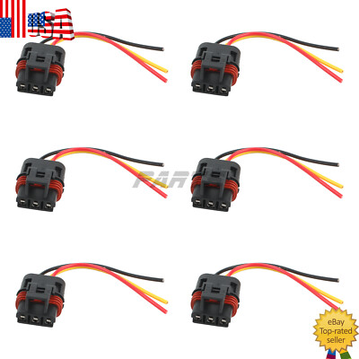 6pcs Pulse Power Plug Connector Pigtail Adapter For Polaris RZR RS1 ...