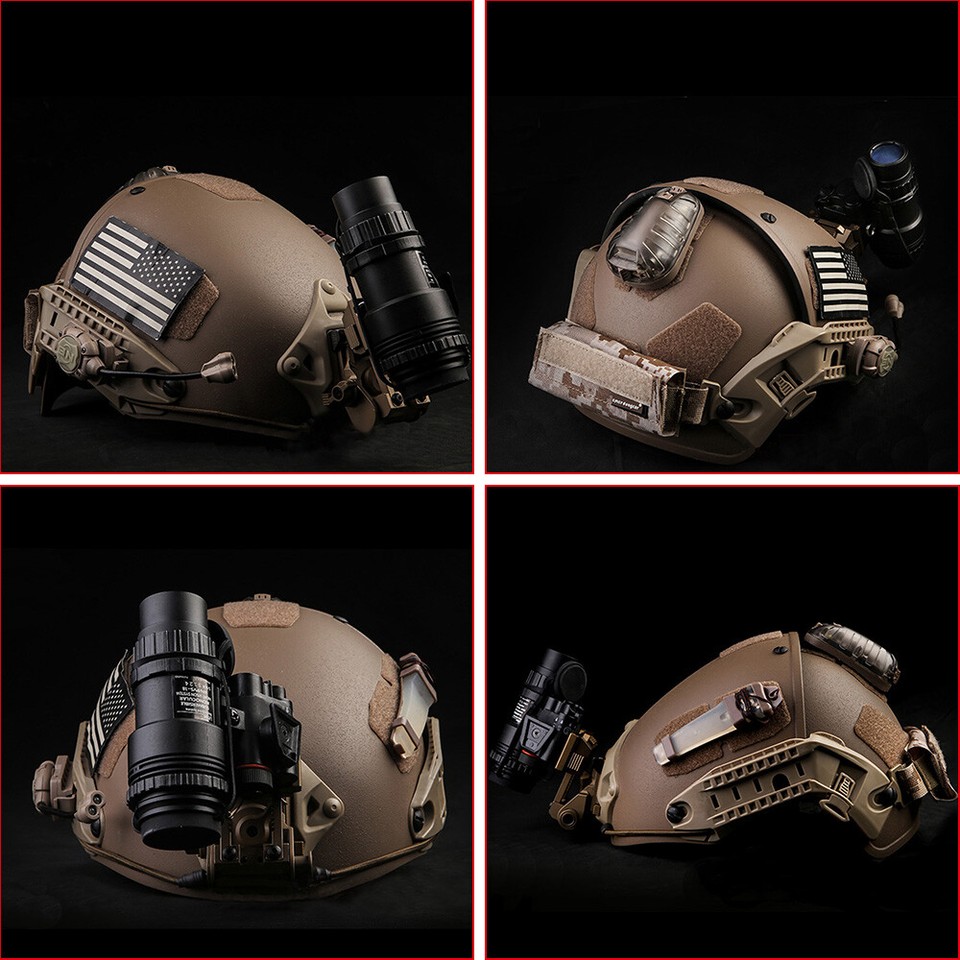 Tactical 2 in 1 CP AF Type Helmet Hunting Airsoft Helmet Army Head ...