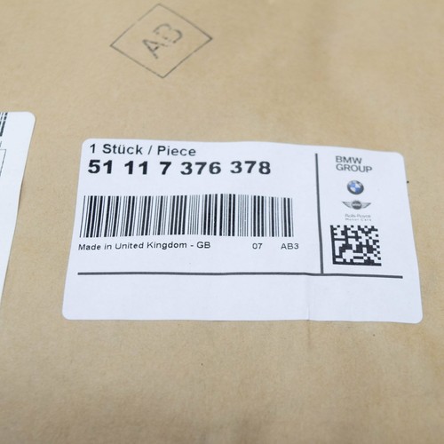 MINI CLUBMAN F54 FRONT RIGHT SIDE FOG LIGHT BRACKET 51117376378 2017 NO ...