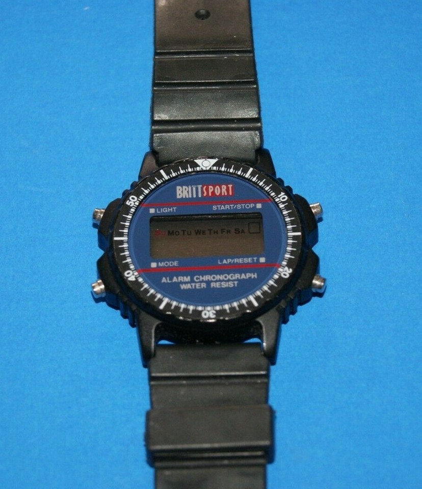 Cool Vintage Brittania BrittSport Alarm Chrono Watch | eBay