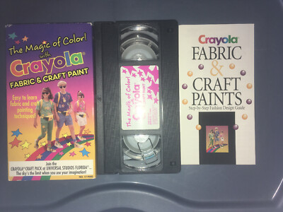 The Magic Of Color With Crayola Fabric & Craft Paint (VHS, 1993 ...