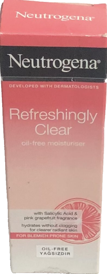 Neutrogena Refreshingly Clear Moisturiser Pink Grapefruit Oil-Free 50 mL(1.7Fl) | eBay