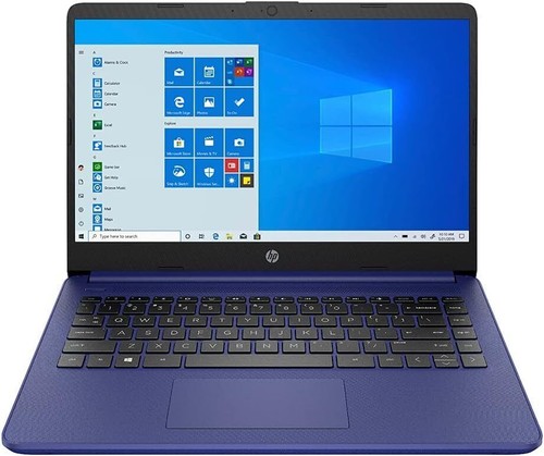 HP - 14" Laptop - Intel Celeron - 16GB Memory - 64GB eMMC - Indigo Blue ...