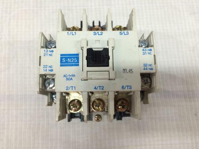 In Stock Mitsubishi S-N25 Magnetic Contactor 220VAC, 50Amp, 550V, 11kW ...