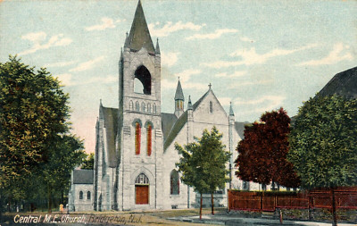 CENTRAL M.E. CHURCH, BRIDGETON, N.J. METHODIST EPISCOPAL. STREET VIEW ...