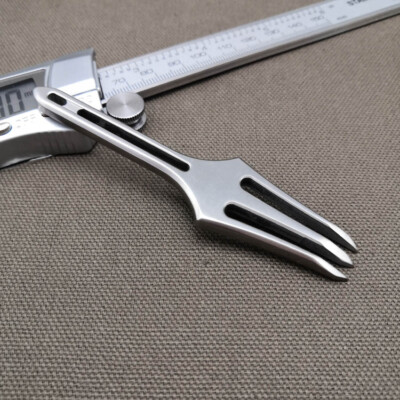 EDC TC4 Titanium Multifunction Crowbar Harpoon Fork Outdoor Camping ...
