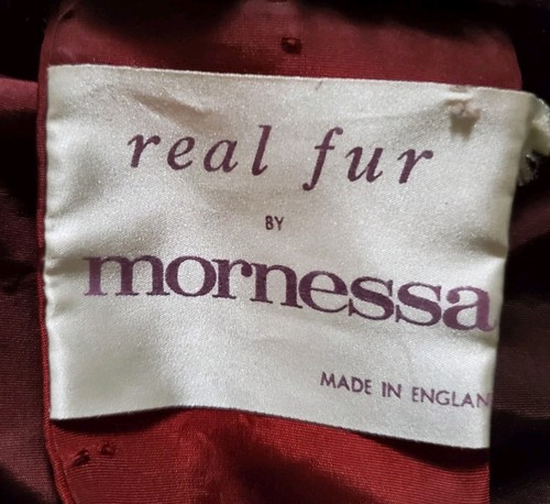 Genuine Mink Fur Coat Womens Vintage 1970s Real Fur By Mornessa Made In ...