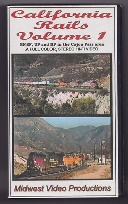 VHS: Midwest Video Productions. California Rails Vol 1 | eBay