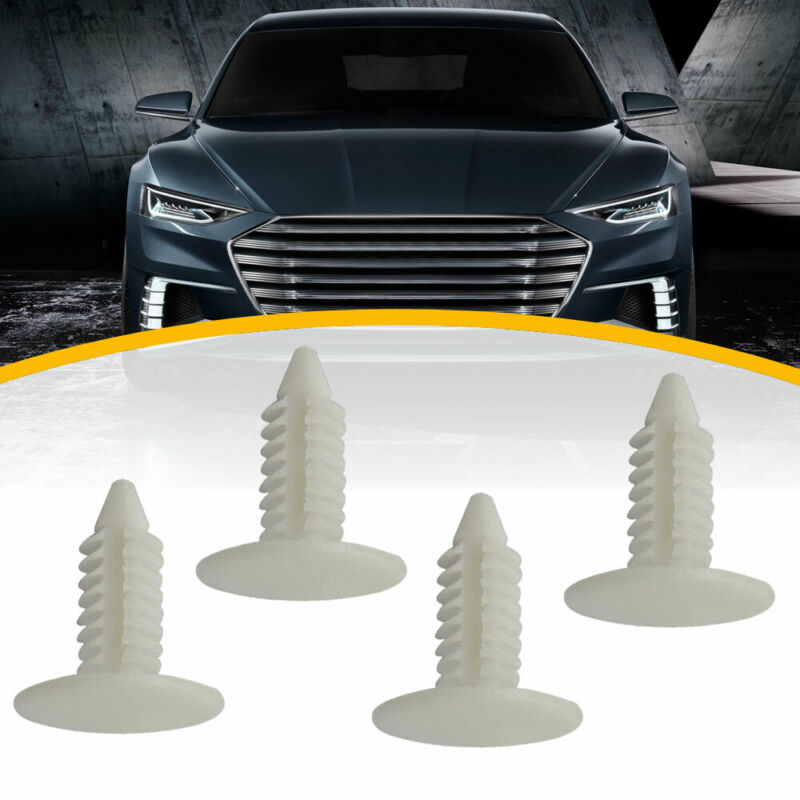 4PCS Gloss White 6-7mm Hole Plugs for Bumper Front License Plate Holes ...