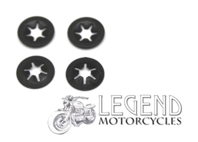 Motorcycle Side Panel Badge Locking Tab Washers x4 3mm / Emblem C7-04 ...