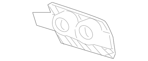Mercedes Benz X164 GL-Class 10-12 Front Bumper Left Fog Light Trim OE ...