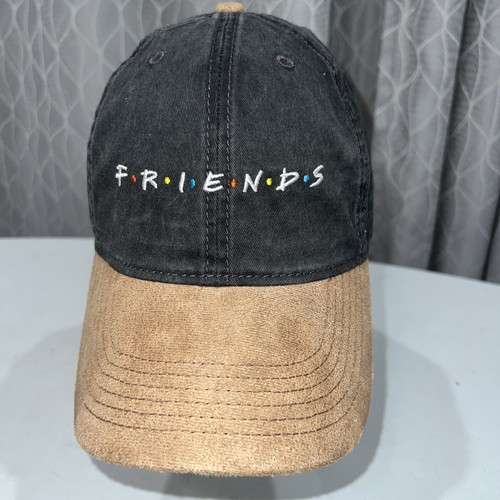 Friends the TV Show Logo on Gray Hat Cap w Tan Suede Bill Strap w ...