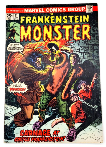 FRANKENSTEIN MONSTER #11 (1974) / FN- / BRONZE AGE MARVEL | eBay