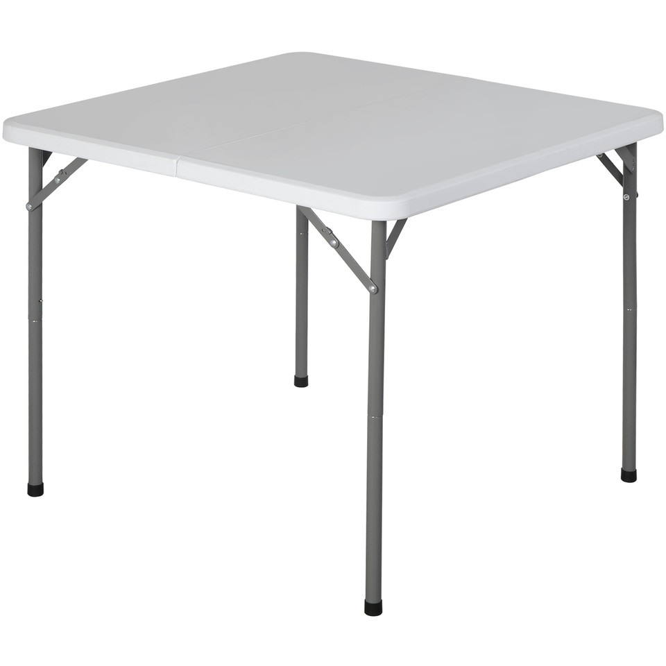 3 Foot Square Folding Card Table Indoor Outdoor Plastic Table w ...
