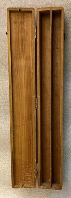 Vintage Wooden Knitting Needle Storage Box, 8 Pairs, 11 single Needles ...