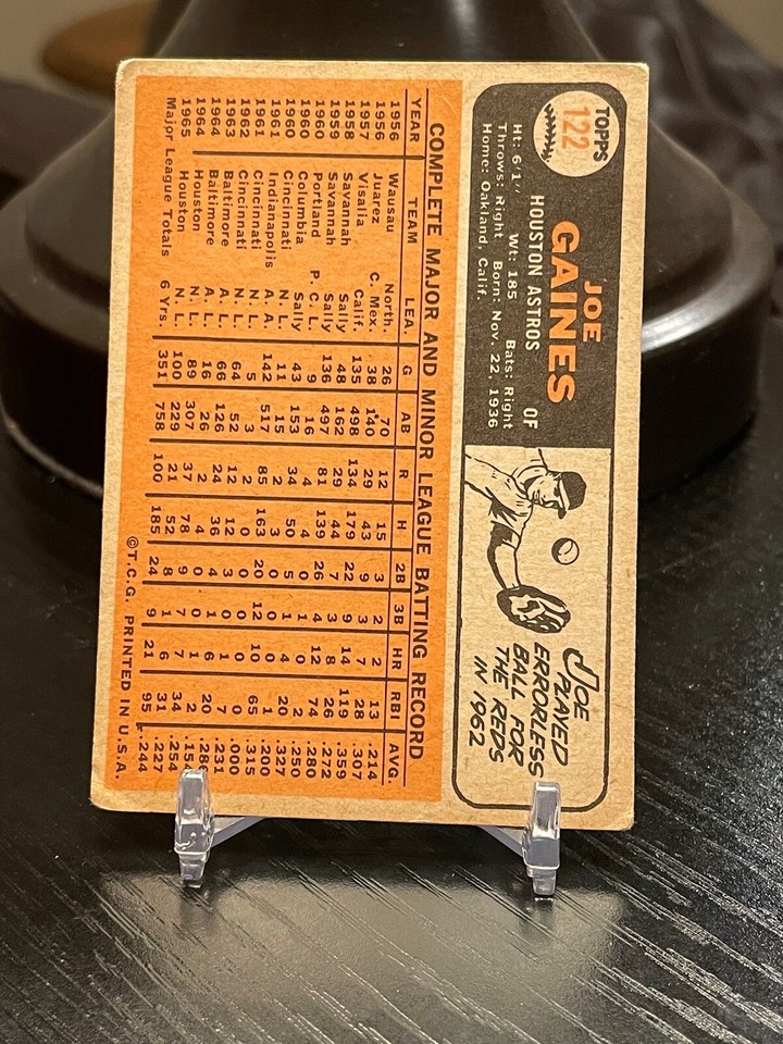 1966 Topps Joe Gaines #122 | eBay