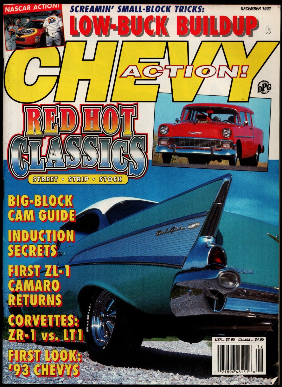 DECEMBER 1992 CHEVY ACTION MAGAZINE, SB TRICKS, CORVETTE ZR-1 vs LT1 | eBay