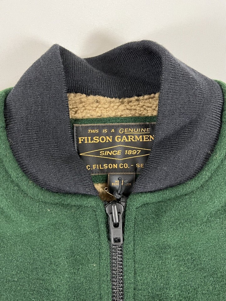 FILSON LINED MACKINAW WOOL WORK VEST DARK SPRUCE L NWT | eBay