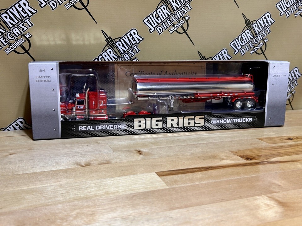 Dcp 1/64 Big Rigs Peterbilt 389X Wayne Transport Fuel Tanker Farm Toy ...