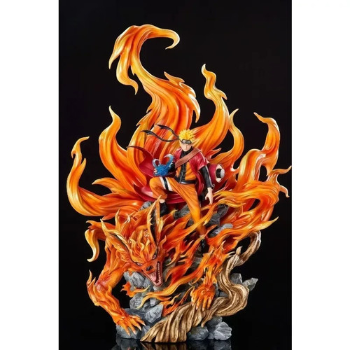 Naruto Uzumaki Kurama Nine Tails (Kyubi) Model Statue Action Figure ...
