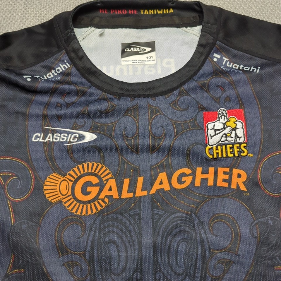 Gallagher Chiefs Rugby Shirt Kids 10Y Blue 2024 Official Licensed ...
