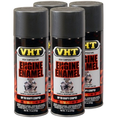 VHT High Temp Paint VHTSP997 (4-PACK); Engine Enamel Nu-Cast Cast Iron ...