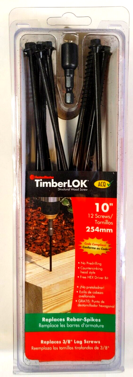 FastenMaster Fmtlok10-12 TIMBERLOK Heavy-duty Wood Screw 10 Inches 12 ...