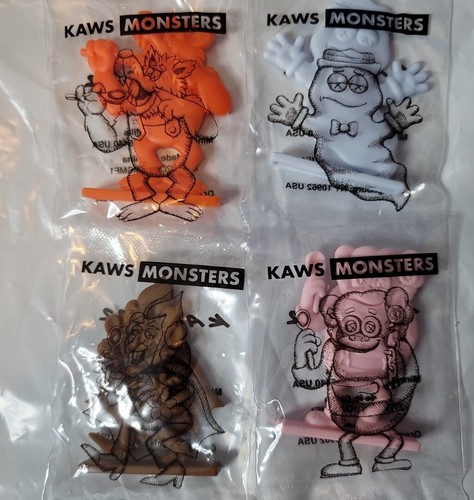 KAWS General Mills Cereal Monsters Figures Set Of 4 NEW SEALED | eBay