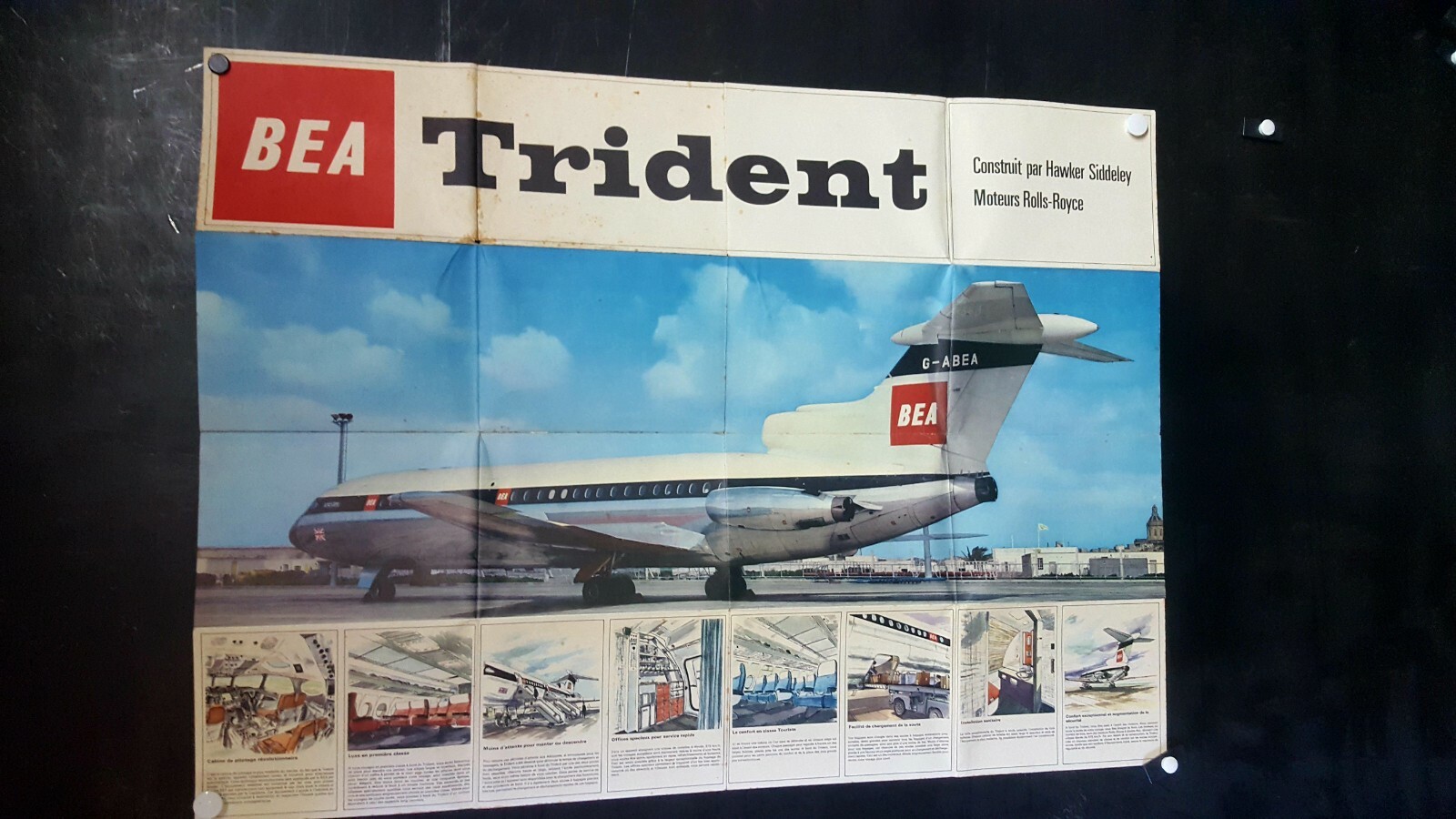 DEPLIANT AVIATION BEA TRIDENT | eBay