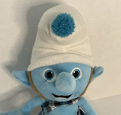 GUTSY The Smurfs Scottish Kilt Smurf Doll Toy Stuffed Animal Plush NEW ...