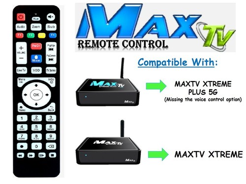 MaxTV BOX Remote Control EXCLUSIVE For MaxTV Xtreme & MaxTV Xtreme Plus ...