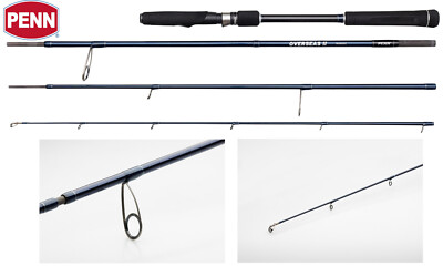 Penn Overseas II Inshore Travel Spinning Rods 4pc Sea Fishing Rod ...