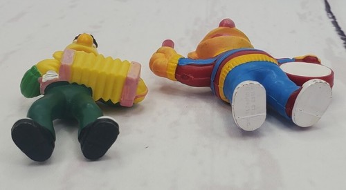 1982 CTW Bert with Accordion, Ernie Plays Drum Tara Toys Sesame Street ...