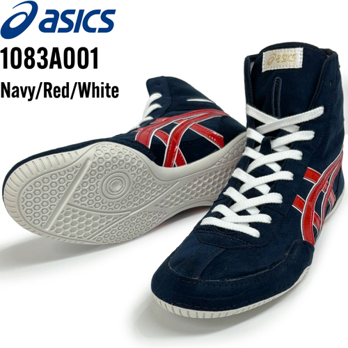 ASICS Wrestling Boxing Shoes 1083A001 EX-EO TWR900 Navy Red White Japan ...