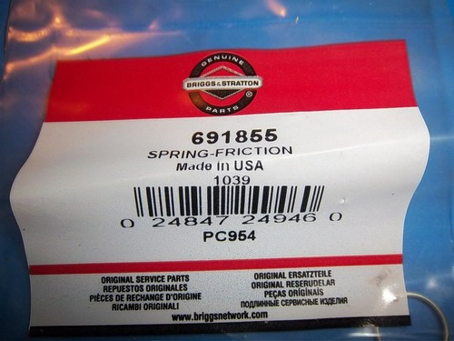 NEW BRIGGS FRICITON SPRING 691855 OEM B6 B178 | eBay