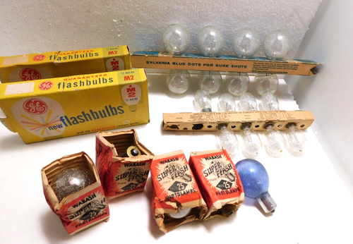 Lot of 4141 Vintage Camera Flash Bulbs GE Sylvania Wabash Blue Clear | eBay