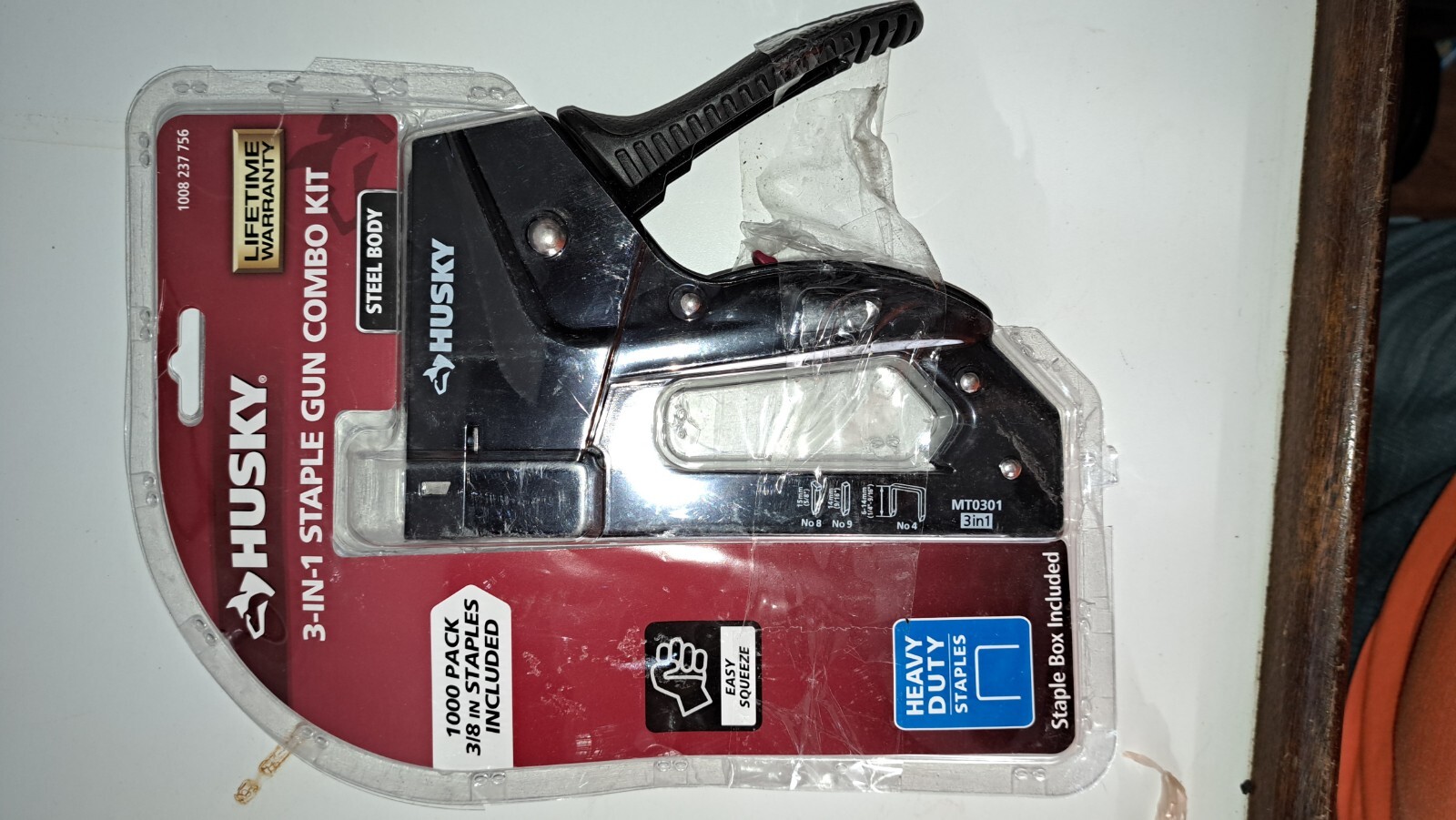 Husky 3-in-1 Black Staple Gun . No Staples Included. 8904410400011| eBay