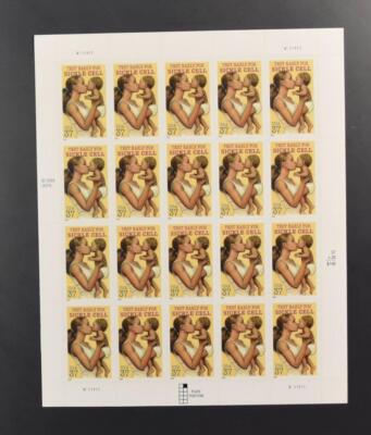US SCOTT 3877 PANE OF 20 TEST EARLY FOR SICKLE CELL STAMPS 37 CENT FACE ...