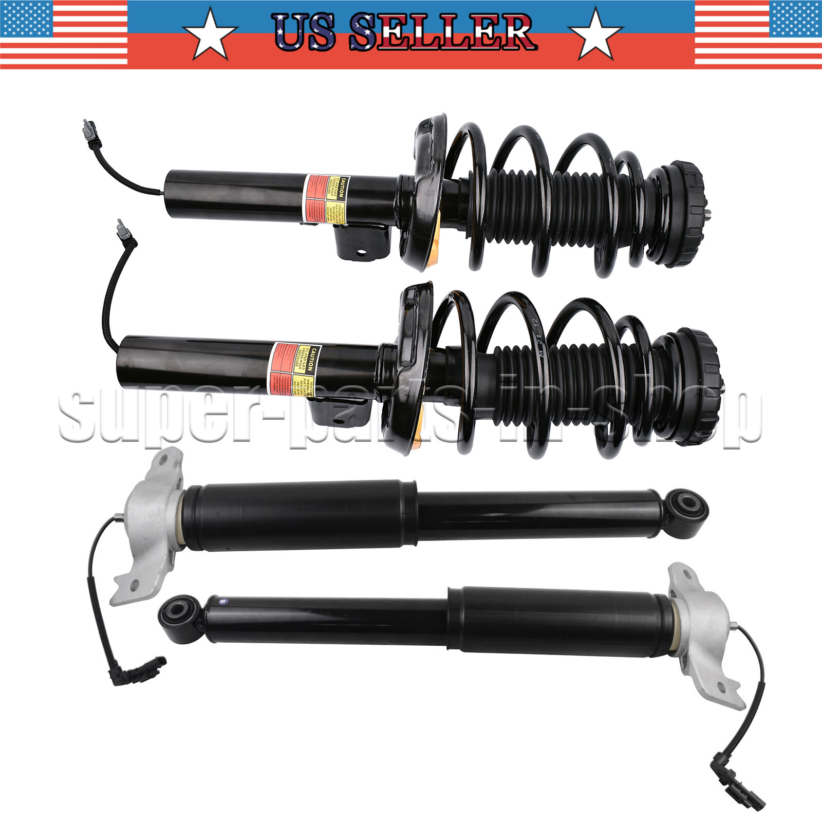 4Pcs Shocks Strut Assys Front and Rear for Cadillac XTS with Electric ...