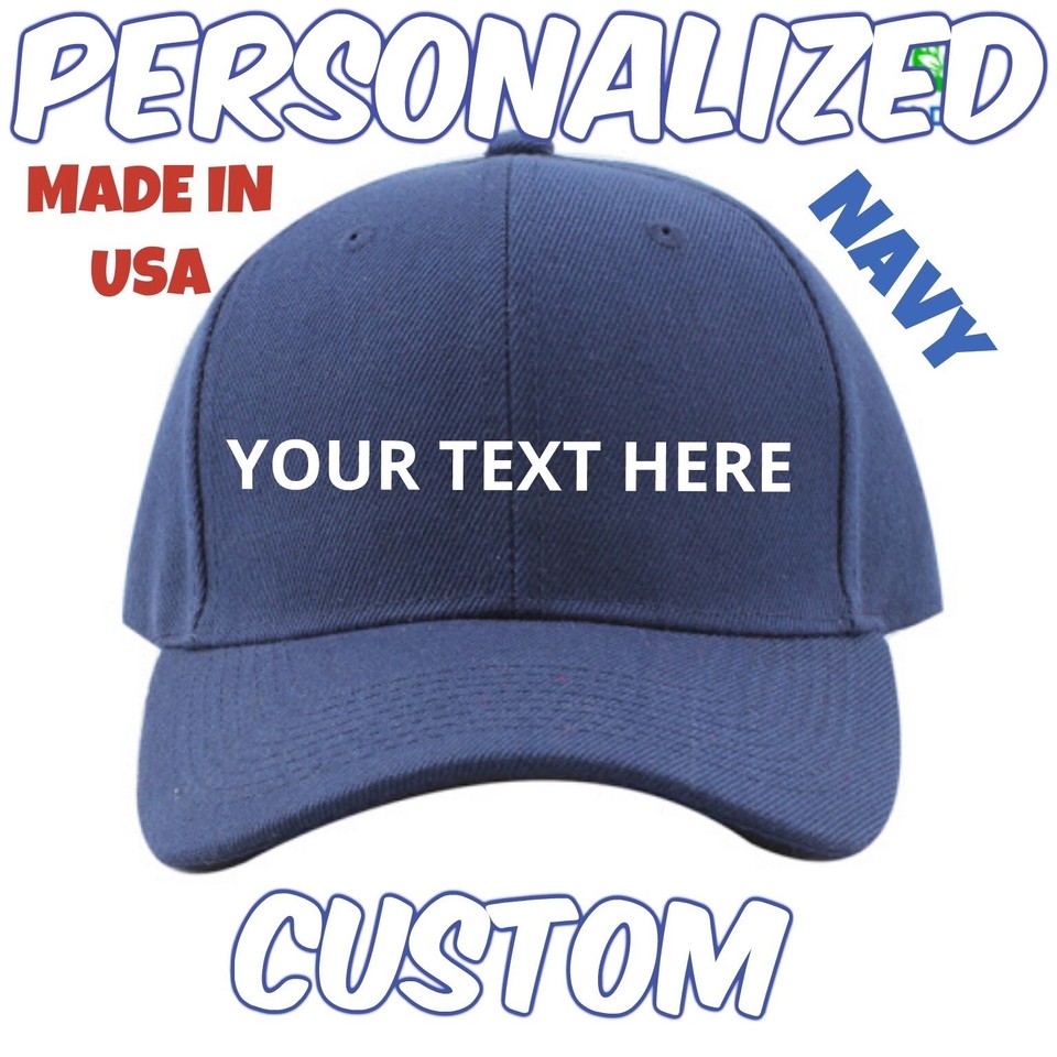 CUSTOM PERSONALIZED Multi Color EMBROIDERED Hats Design Your Own HAT ...